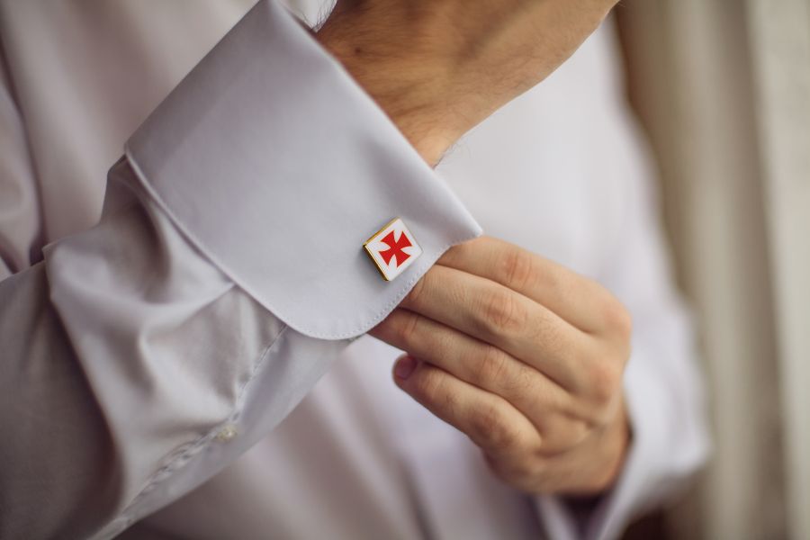 Knights Templar Cufflinks: Masonic Cufflinks for Men
