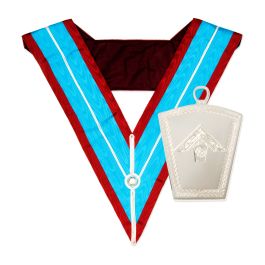 Masonic Mark Past Masters Collar with Past Masters Collar Jewel
