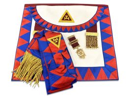Spanish Royal Arch Principals Apron & Sash With Breast Jewel